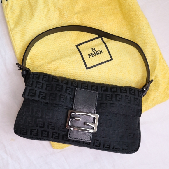 Fendi | Bags | Fendi Zucchino Baguette Handbag | Poshmark